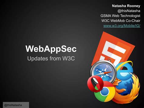 WebAppSec Updates From W C PPT