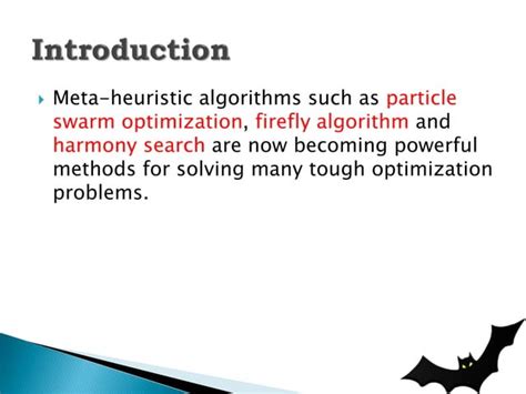 Bat Algorithm And Applications Pptx