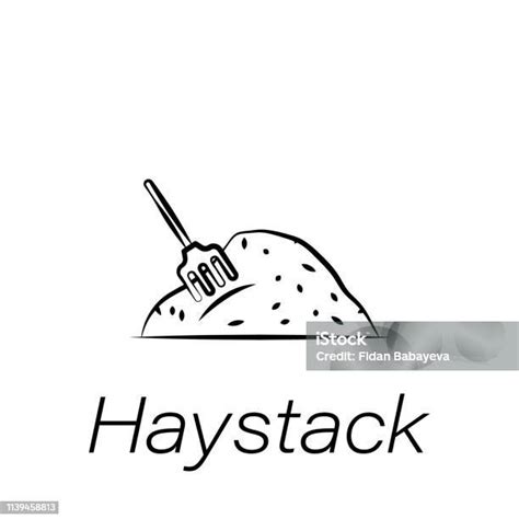 건초 더미 손 그리기 아이콘입니다 농업 그림 아이콘의 요소입니다 기호와 기호는 웹 로고 모바일 앱 Ui Ux에 사용할 수 있습니다 건물 외관에 대한 스톡 벡터 아트 및 기타