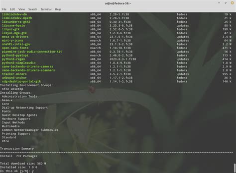 How To Install Xfce Desktop In Fedora 38