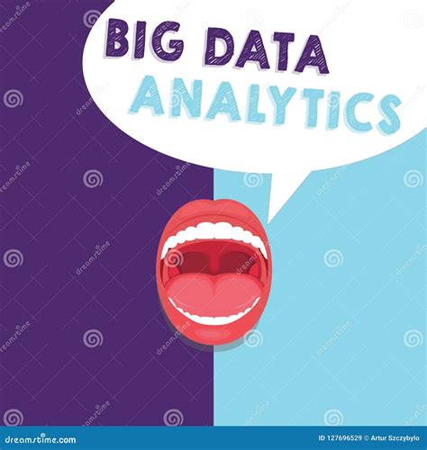 Handwriting Text Writing Big Data Analytics Concept Meaning The Process Of Examining Large And