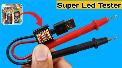 make universal led tester diy led tester using inductor coil led