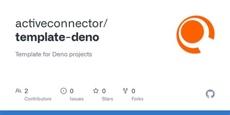 Github Activeconnectortemplate Deno Template For Deno Projects