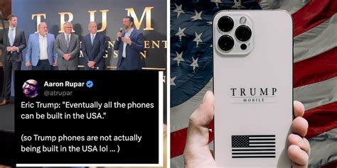 Critics Blast Trump Phone Rollout After Eric Trump Said Theyll Be