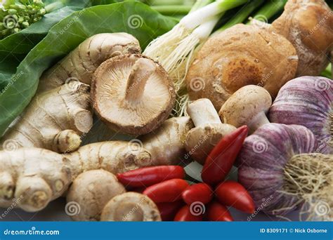 Assorted Asian Vegetables Stock Image Image Of Fresh 8309171