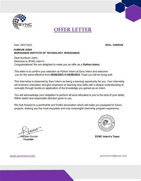 Kumkum Joshi On Linkedin Python Sync Syncinterns