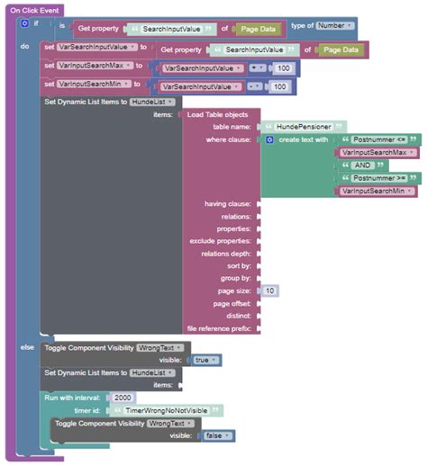 input field search or filter ui builder backendless support
