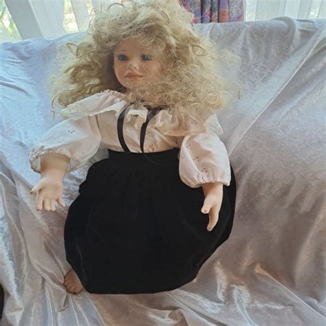 Dolls Porcelain Doll By Rubert 1992 The Doll Artworks One Foot Was