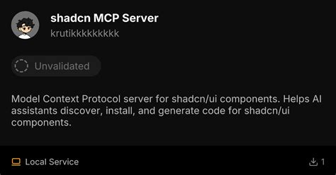 Shadcn Mcp Server Mcp Servers Lobehub