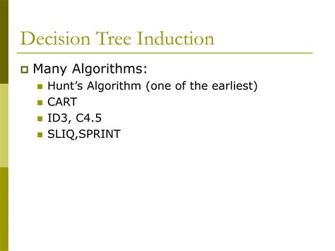 Decision Tree Based Classification Mlppt