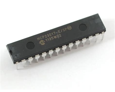 50pcs Mcp23017 E Sp Dip 28 Mcp23017 16 Bit I O Expander With I2c