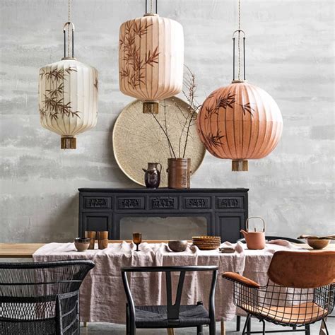 Chinese Lantern Ceiling Lighting 85115165 Wide Lantern