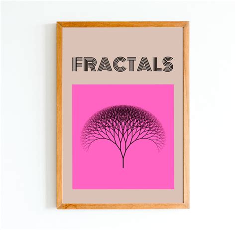 Printable Fractals Math Class Poster Funny Mathematics Classroom Wall Decor Math Art Steam