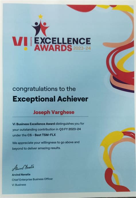 Joseph Varghese On Linkedin Thanks Vi