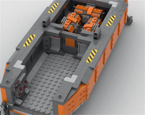 Lego Moc Zeta Class Heavy Cargo Shuttle By Benneech Rebrickable