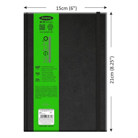 Anupam Sketcho Drawing Book Hard Bound 140 Gsm Cartridge Paper