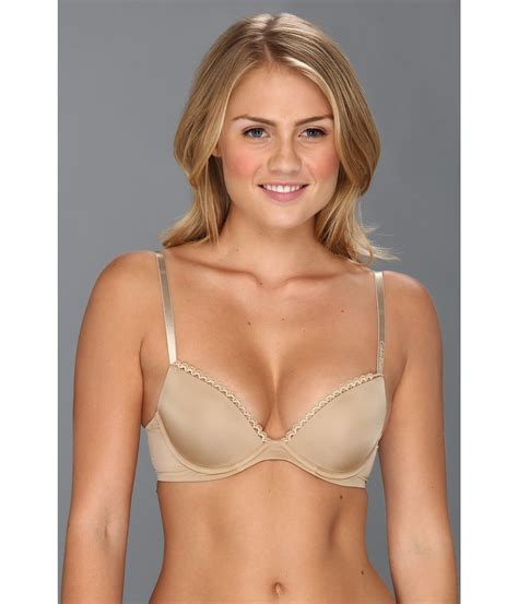 Calvin Klein Seductive Comfort Customized Lift Bra F2892 In Natural Lyst