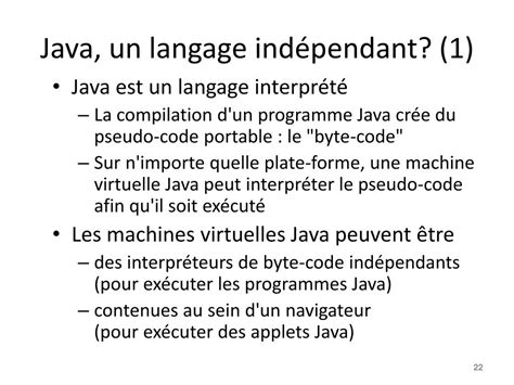 Ppt Programmation Orientée Objet Langage Java Powerpoint Presentation