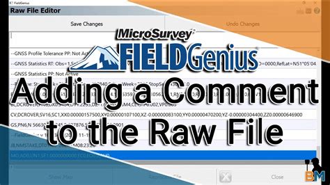 Microsurvey Fieldgenius How To Adding A Comment To A Raw File Bench