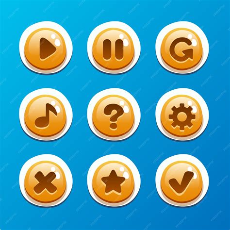 Premium Vector Vector Set Collection Game Ui Elements