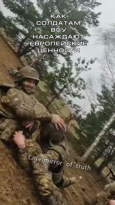 Как солдатам ВСУ насаждают европейские ценности Shorts Youtube