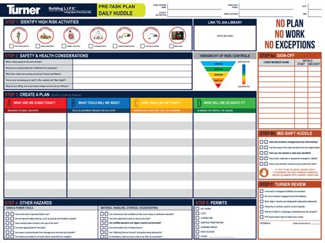 T024 Pre Task Plan Huddle Board Single Sided Dry Erase 48x36