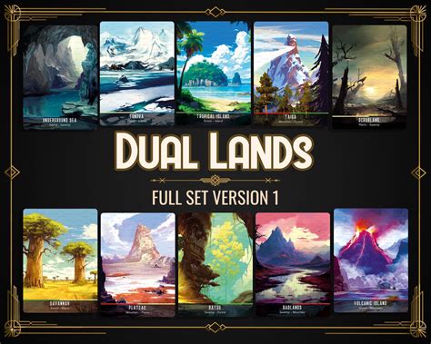 Dual Lands Full Art V 1 R Mtg