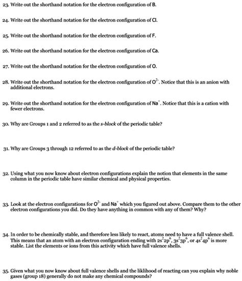 23 Write Out The Shorthand Notation For The Electron Configuration Of B 24 Write Out The 23 Write Out The Shorthand Notation For The Electron Configuration Of B 24 Write Out The