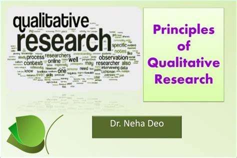 Principles Of Qualitative Research For Slidesharepptx