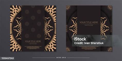 그리스 패턴이 있는 블랙 의 세련된 프리투 프린트 엽서 디자인 빈티지 장식으로 초대 카드 템플릿 에클렉틱 스타일에 대한 스톡 벡터 아트 및 기타 이미지 Istock