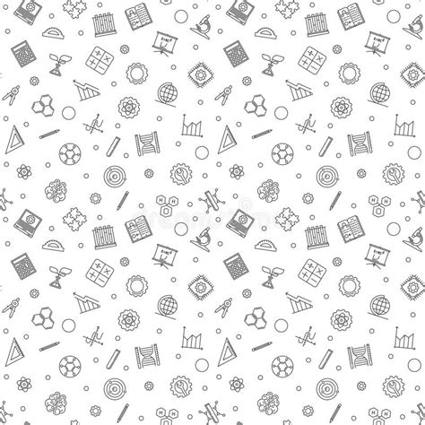 Minimal Math Icon Pattern Stock Illustrations 525 Minimal Math Icon