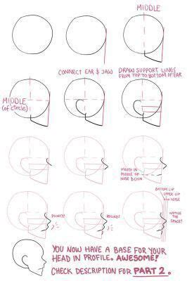 Side Profile Reference Drawing Tutorials