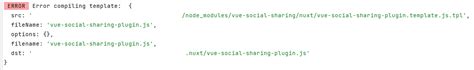 Nuxt3 Nfigts Module Error · Issue 324 · Nicolasbeauvaisvue Social Sharing · Github