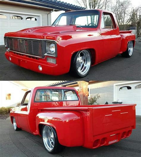 Classic Red Chevy C10 Truck