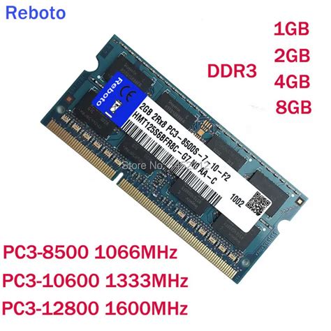 1gb 2gb 4gb 8gb Ddr3 Pc3 8500 1066mhz Ddr3 Pc3 10600 1333mhz Ddr3 Pc3