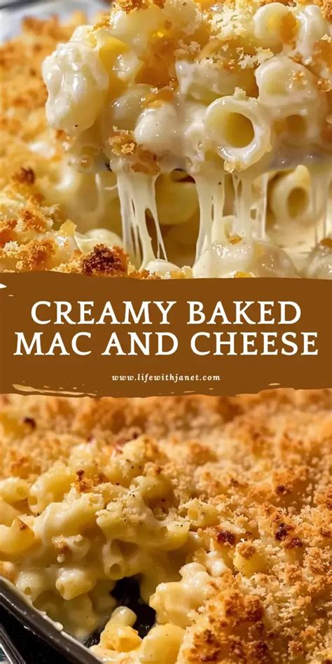 Creamy Baked Mac And Cheese Recipe Homemade Mac And Cheese Recipe