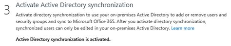 Setup Dirsync Between Office 365 And Active Directory