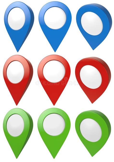 Map Location Pointers Set Stock Illustration Illustration Of Place 103476597