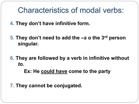Ise I B1 Modal Verbssummary Of Modal Verbs Pptx