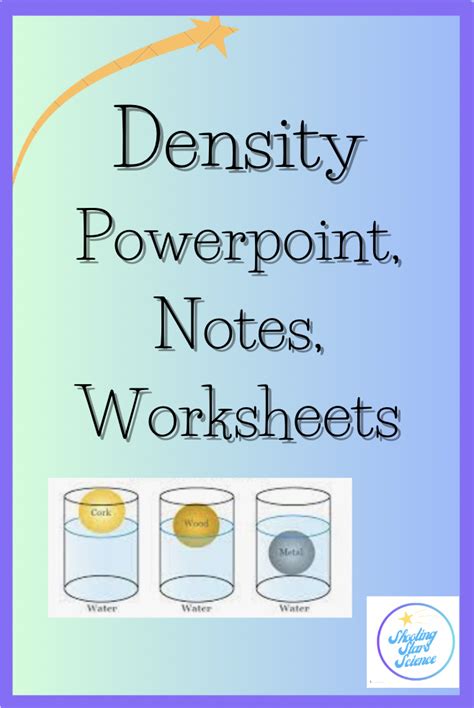 Density Powerpoint Notes Worksheet Worksheets Powerpoint Calculating Density