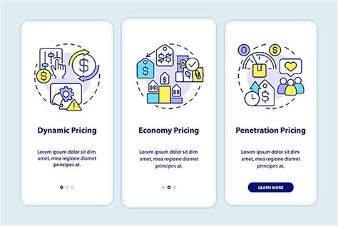 Pricing Strategies Onboarding Mobile App Screen Presentation Ui Icon