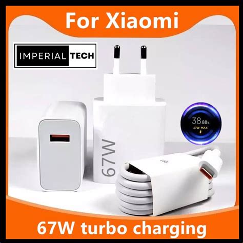 Clearance Original W Turbo Xiaomi Charger Set Type C Mobile Phones Gadgets Mobile