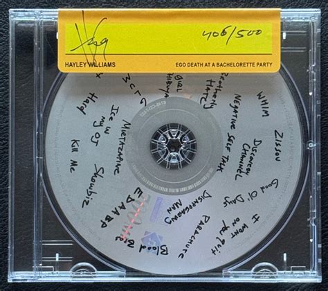 Hayley Williams Ego Death At A Bachelorette Party Cd Album