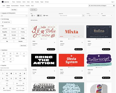 Adobe Fonts Webdesigner Tools