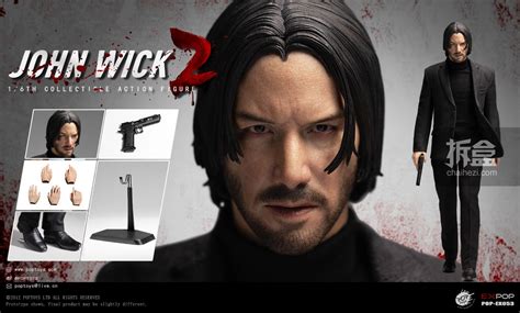 Poptoys 杀神 John Wick 疾速追杀 基努里维斯 1 6可动人偶 拆盒