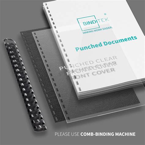 10 Pack Plastic Binding Comb Spines 2 Inch Diameter