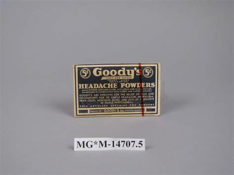 Goodys Headache Powders Smithsonian Institution