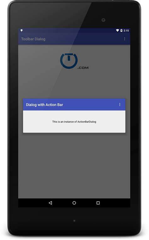 Android Action Bar In A Dialog Using Toolbar Truiton
