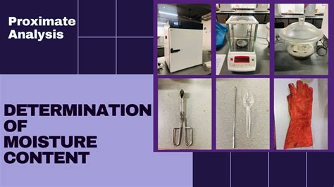 Determination Of Moisture Content Proximate Analysis Youtube