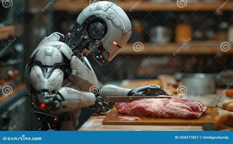 Innovative Humanoid Robot Lends Hand In Meal Preparation Slicing Meat
